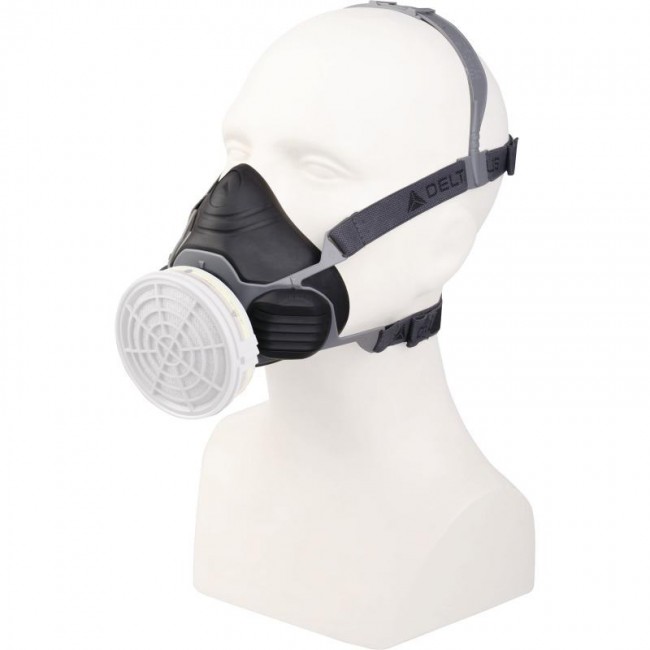 SEMI MASCHERA -M6100- IN 3 MATERIALI - PREDISPOSTA PER 1 FILTRO
